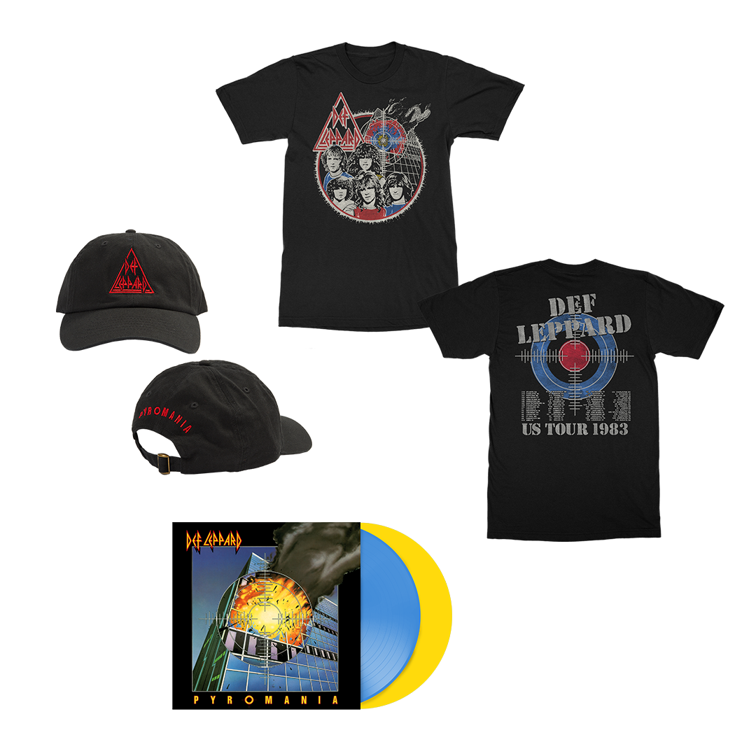 Pyromania 40: Exclusive Colour 2LP + Pyro Bullseye US Tour 1983 T-Shir ...