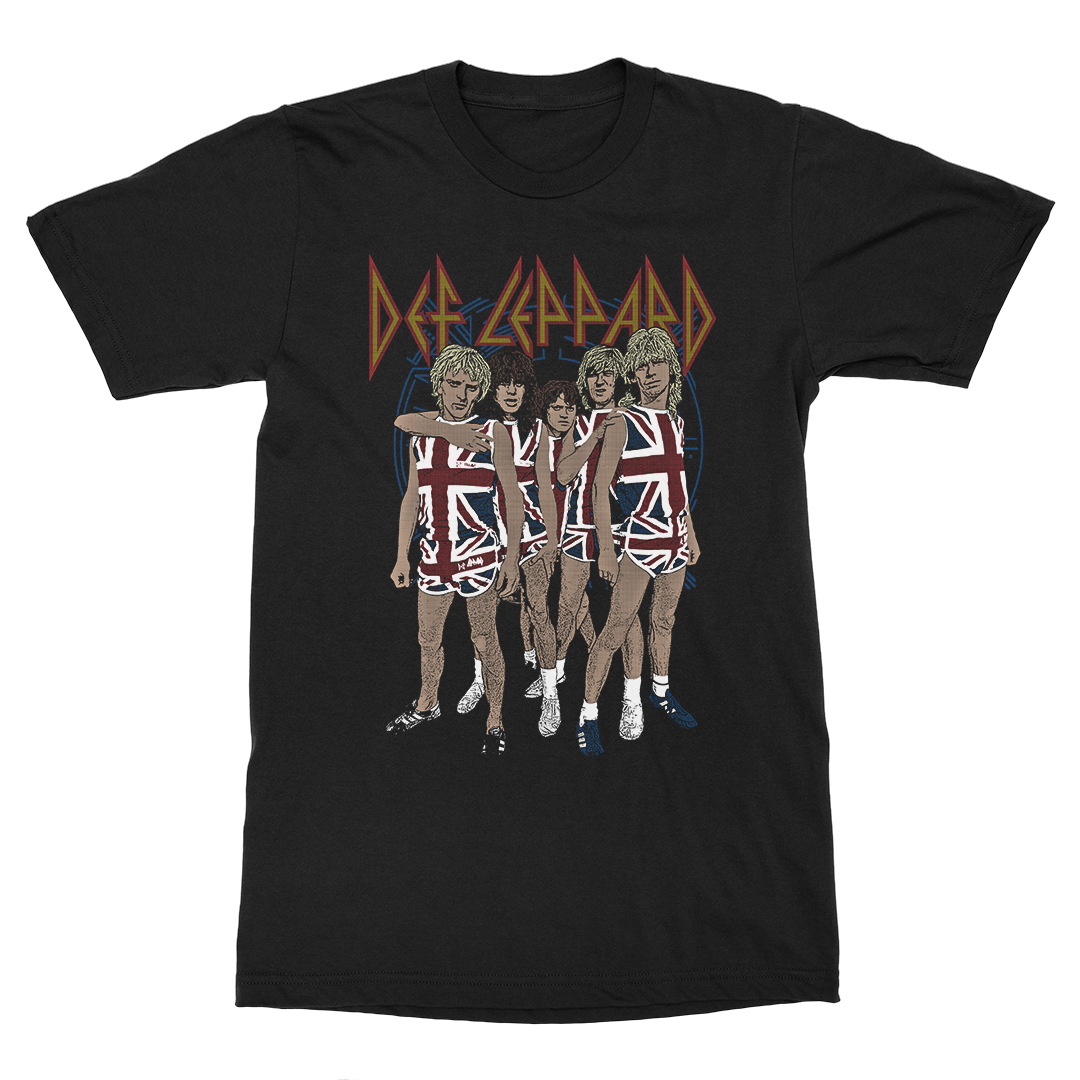Union Jack T-Shirt - Def Leppard